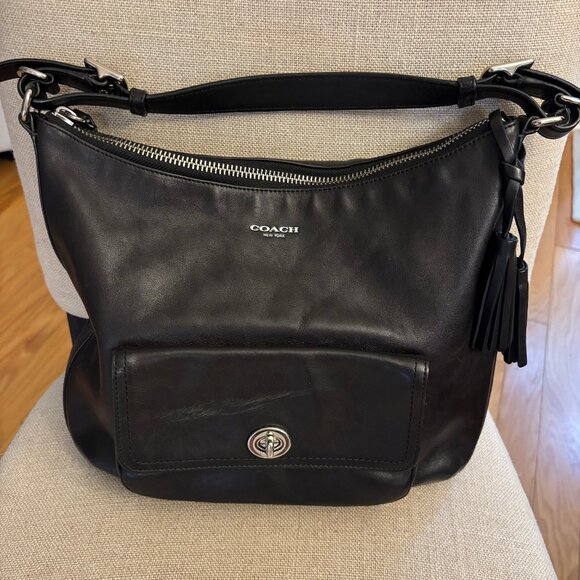 Coach | Bags | Coach Courtney Bag Black Hobo | Poshmark